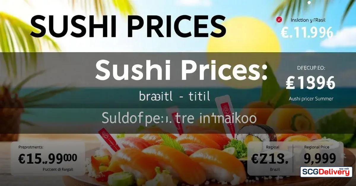 Preço Sushi: Descubra Se Vale a Pena Neste Verão
